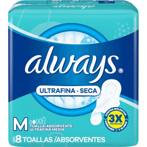 Absorvente Always Ultrafino Com Abas 8Un - Destro