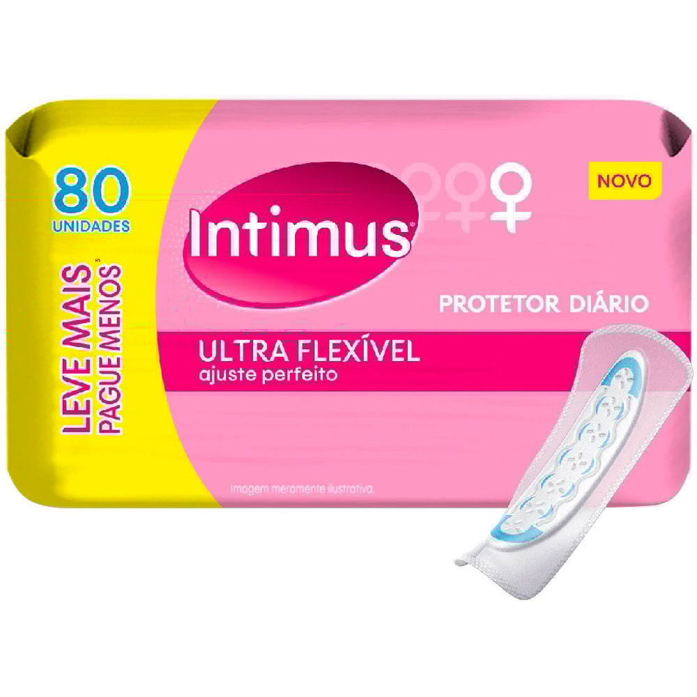 Absorvente Externo Intimus Ultra Flexível Sem Perfume 80 Unidades Leve ...