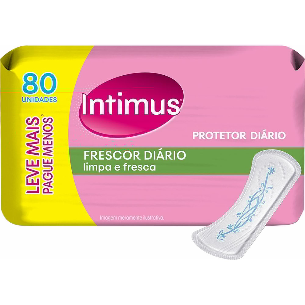 Absorvente Intimus Days Protect Sem Abas Com Perfume 80 unidades - Destro