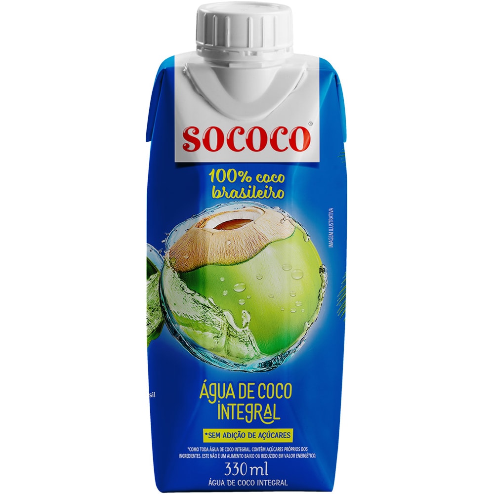 Água de Coco Sococo Natural 330ml - Destro