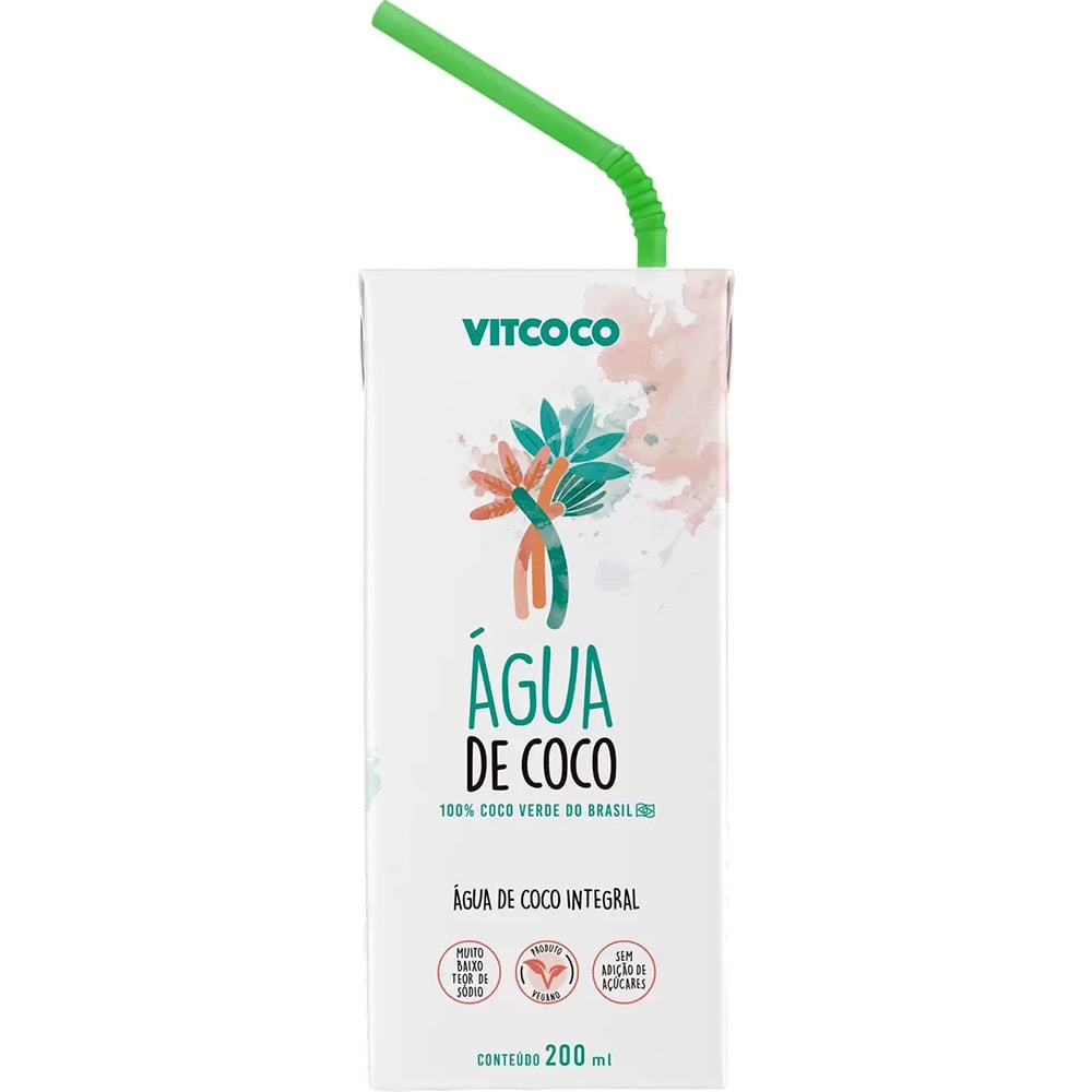 Água de Coco Vitcoco Integral 200ml - Destro