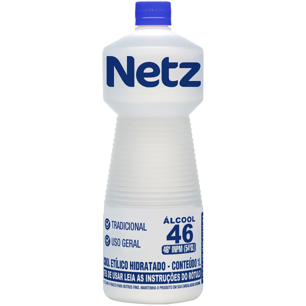 Álcool Netz Etílico 46º INPM Neutro 1L - Destro