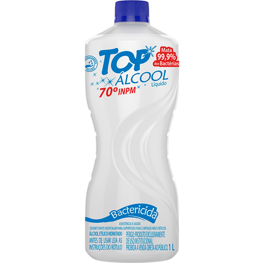 Álcool Top 70 INPM Bacteriano 1L - Destro
