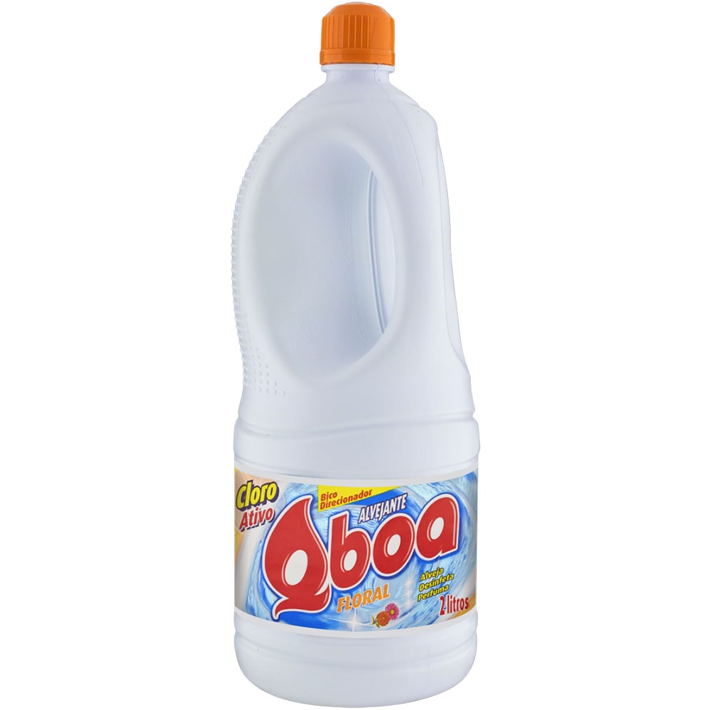 Alvejante Qboa Floral Com Cloro 2L - Destro