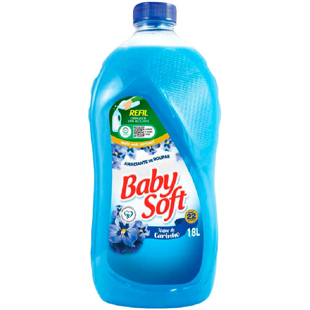 Amaciante Baby Soft Toque de Carinho Refil 1,8L - Destro