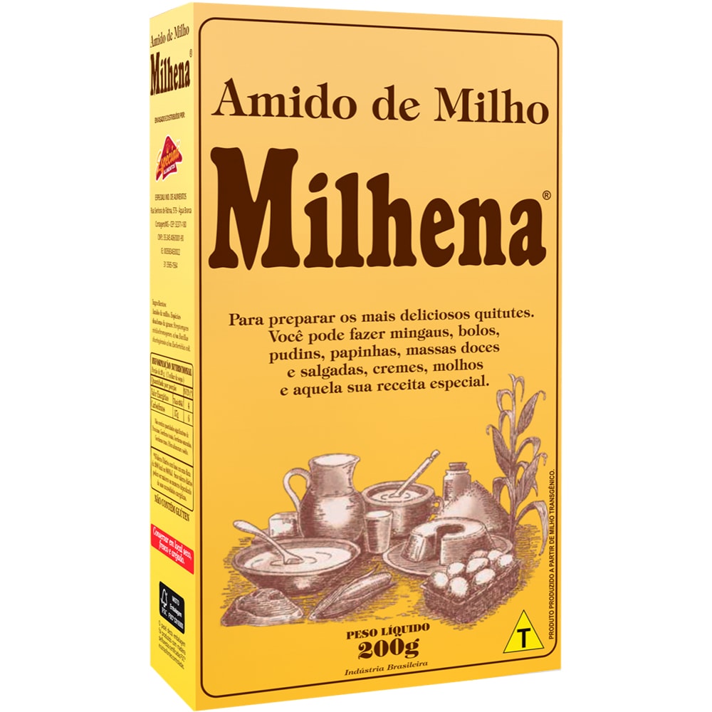 Amido de Milho Milhena 200g - Destro