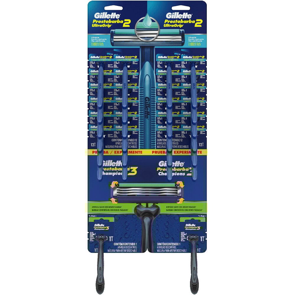 Aparelho De Barbear Gillette Prestobarba 2 24 Unidades + 2 Unidades ...