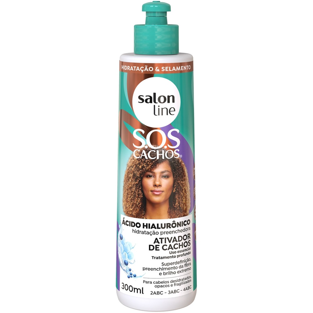 Ativador de Cachos Salon Line SOS Cachos Ácido Hialurônico 300ml - Destro
