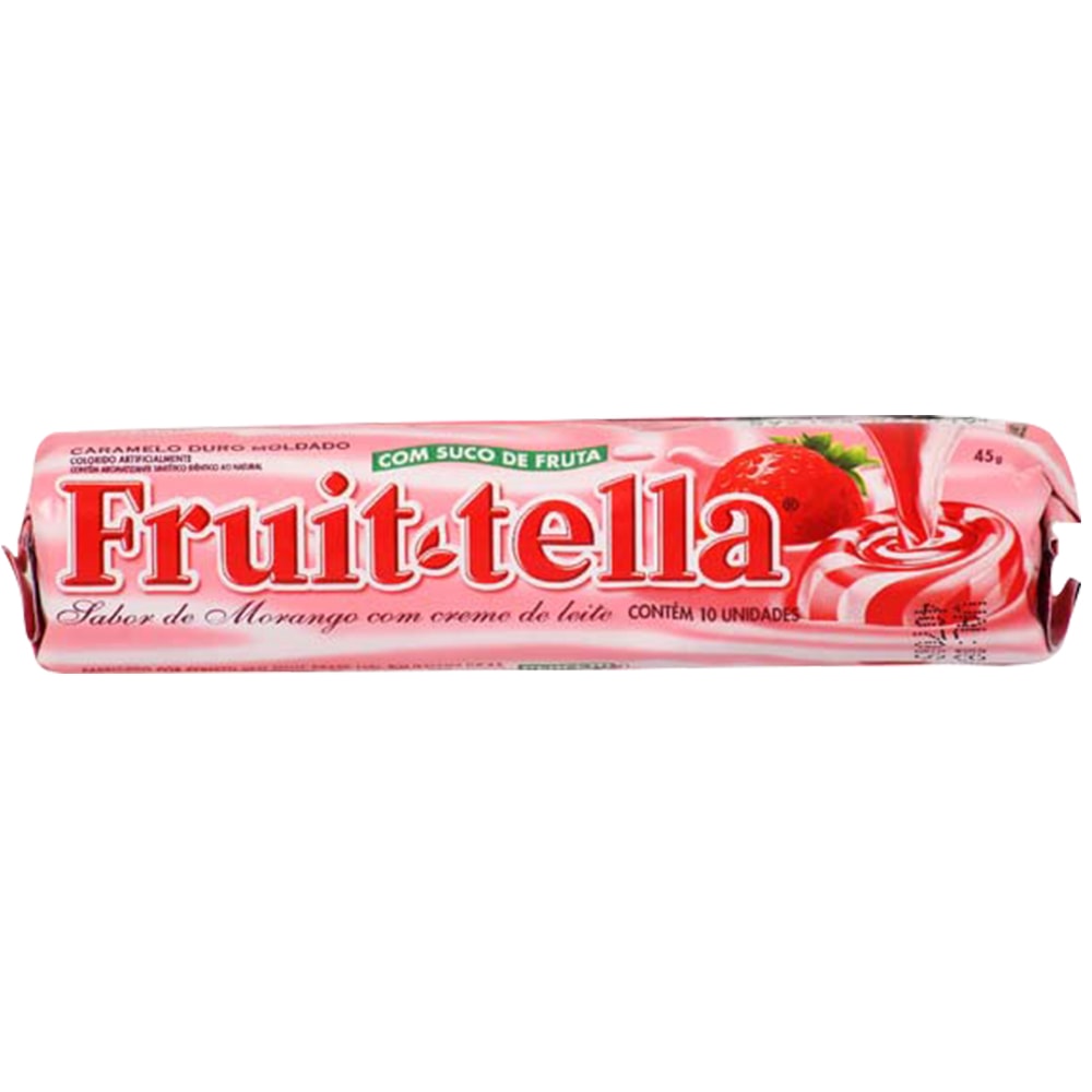 Bala Fruittella Morango e Creme 41g - Destro
