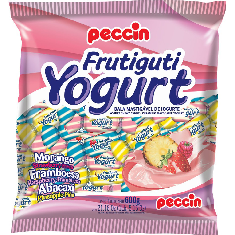 Bala Frutiguti Iogurte Peccin Mastigável 600g - Destro