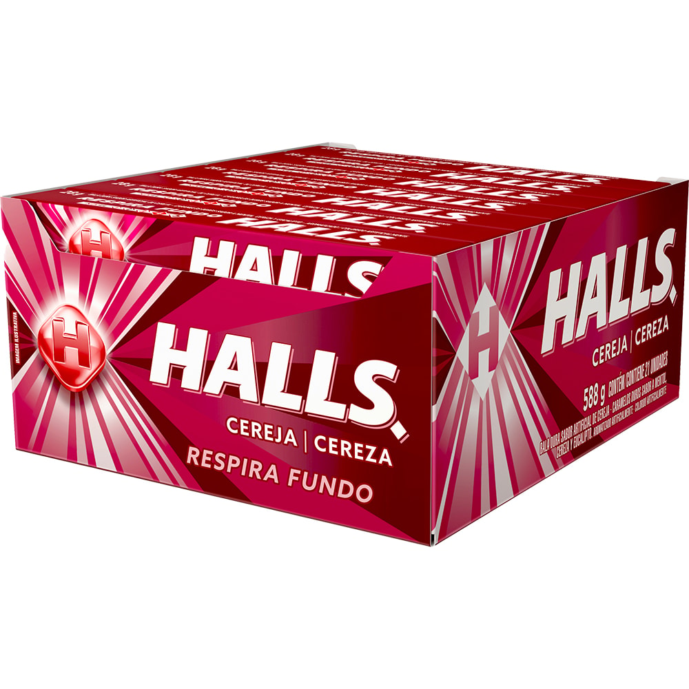 Bala Halls Cereja 28g - Destro