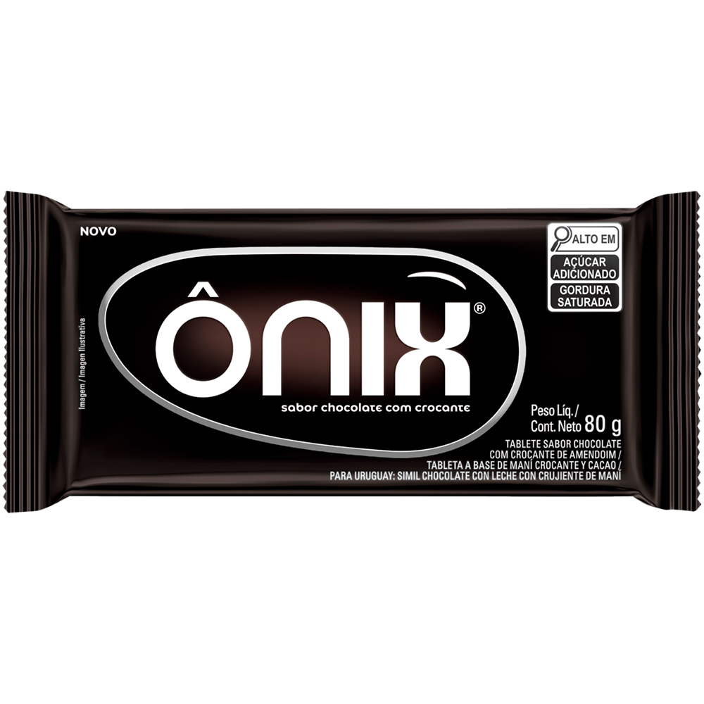 Barra de Chocolate Ônix Crocante Amendoim 80g - Destro