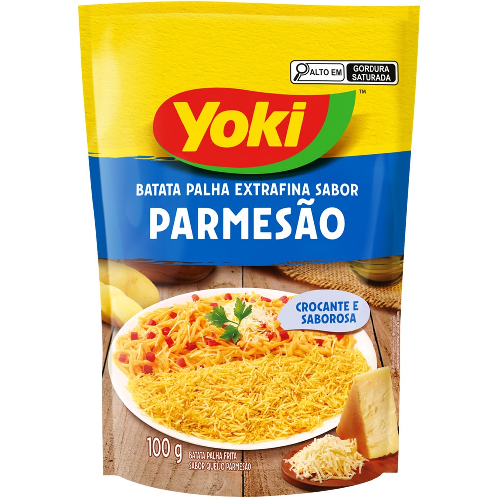 Batata Palha Extra Fina Yoki Parmesão 100g - Destro