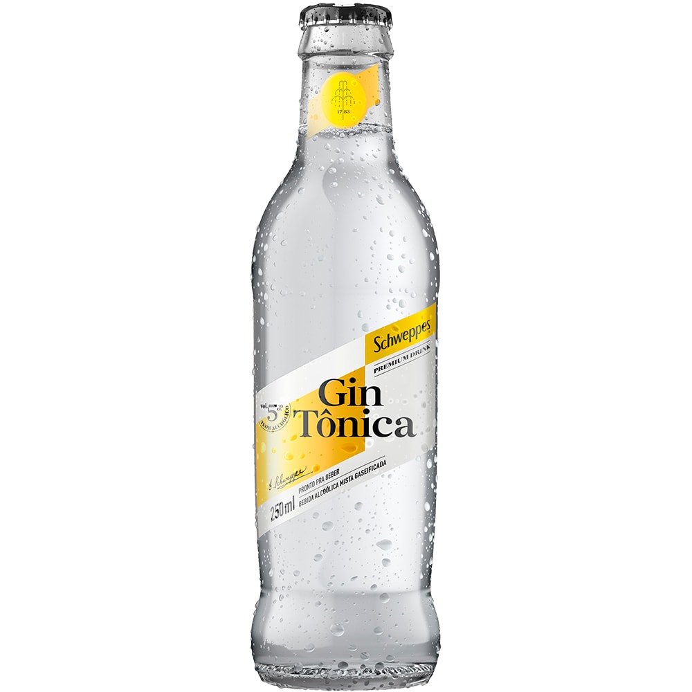 Bebida Álcoolica Mista Schweppes Gin Tônica 250ml - Destro