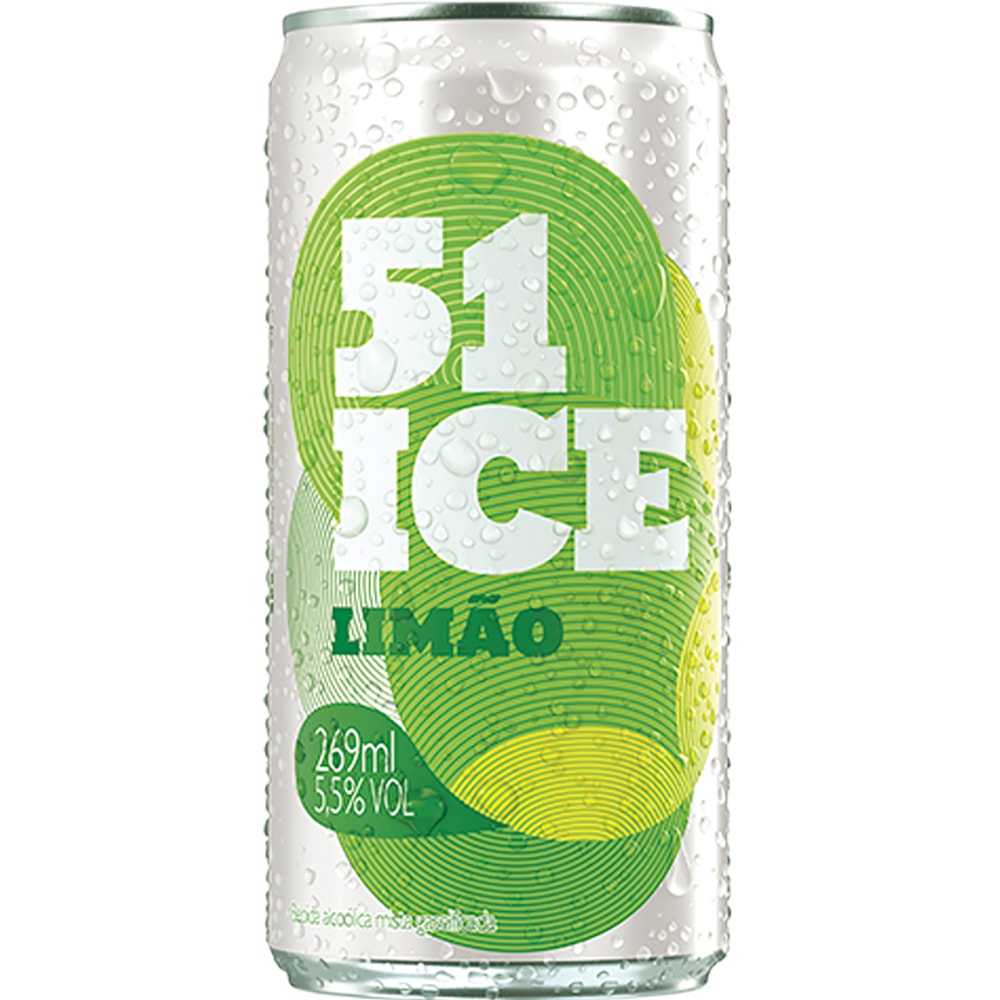 Bebida Mista 51 Ice Sabor Limão Lata 269ml - Destro