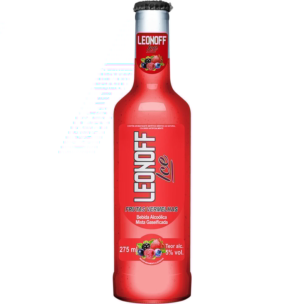 Bebida Mista Lenoff Ice Sabor Frutas Vermelhas 275ml - Destro