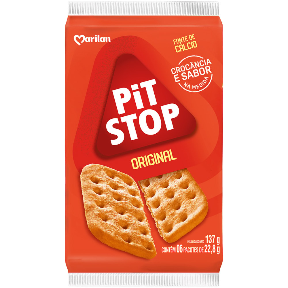 Biscoito Pit Stop Marilan Original 137g - Destro