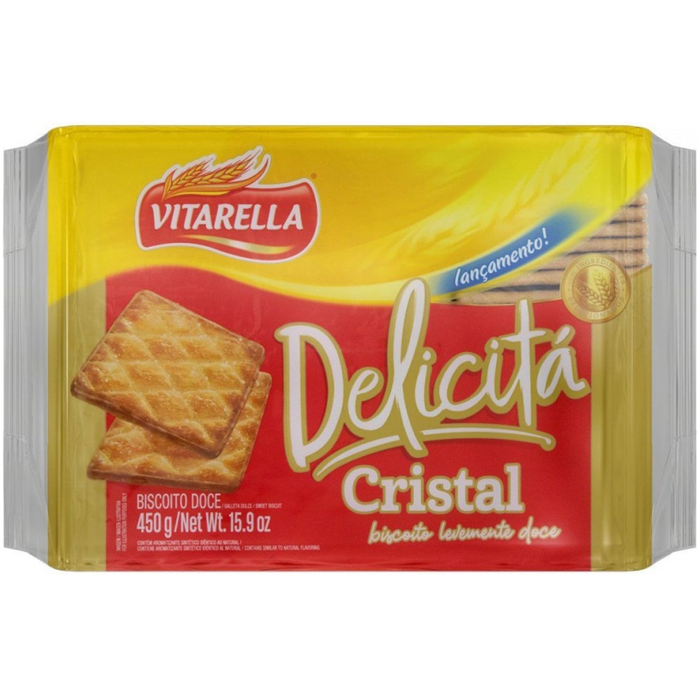 Biscoito Vitarella Delicitá Cristal Pacote com 414g - Destro