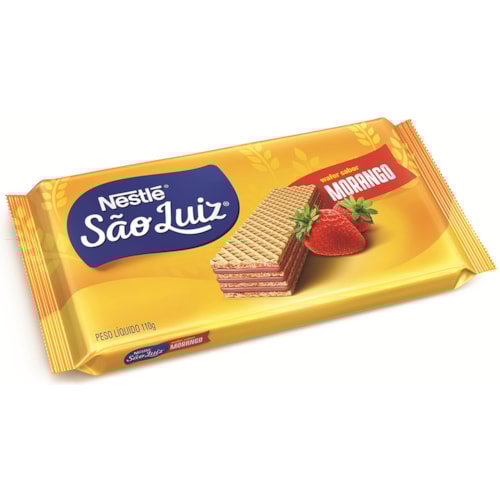 Biscoito Wafer São Luíz Morango 110g - Destro
