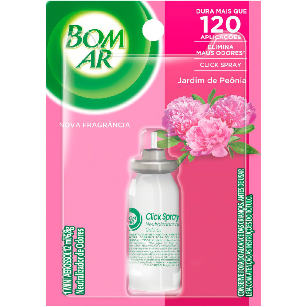 Bom Ar Air Wick Click Spray Jardim de Peônia Refil 12ml - Destro