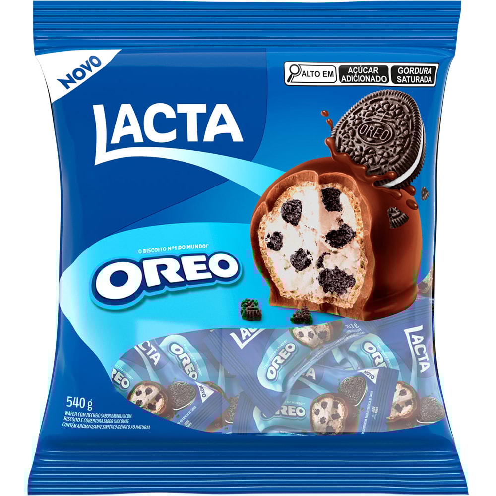 Bombom Wafer Lacta Oreo Pacote 540g - Destro