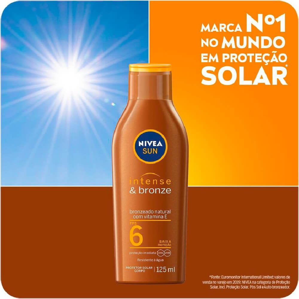 Bronzeador Nivea Sun Intense&Bronze 125ml - Destro