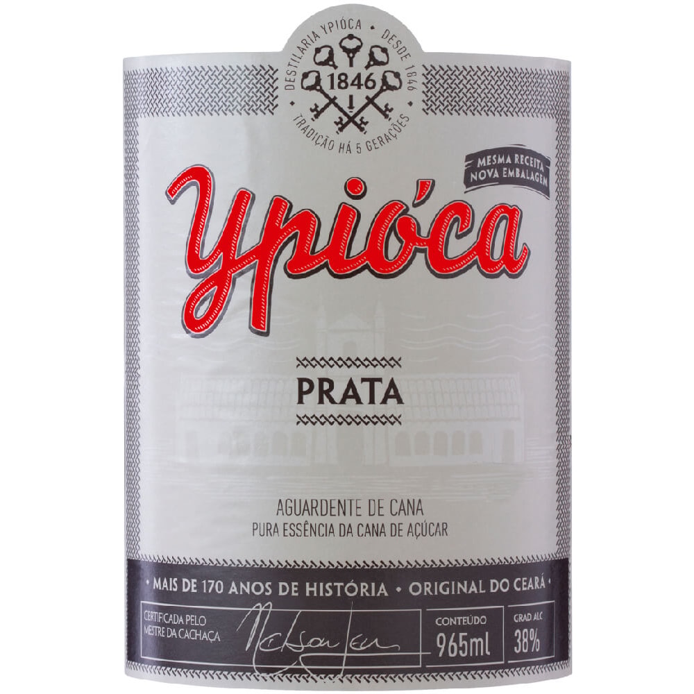 Cachaça Ypióca Prata Clássica 965ml - Destro
