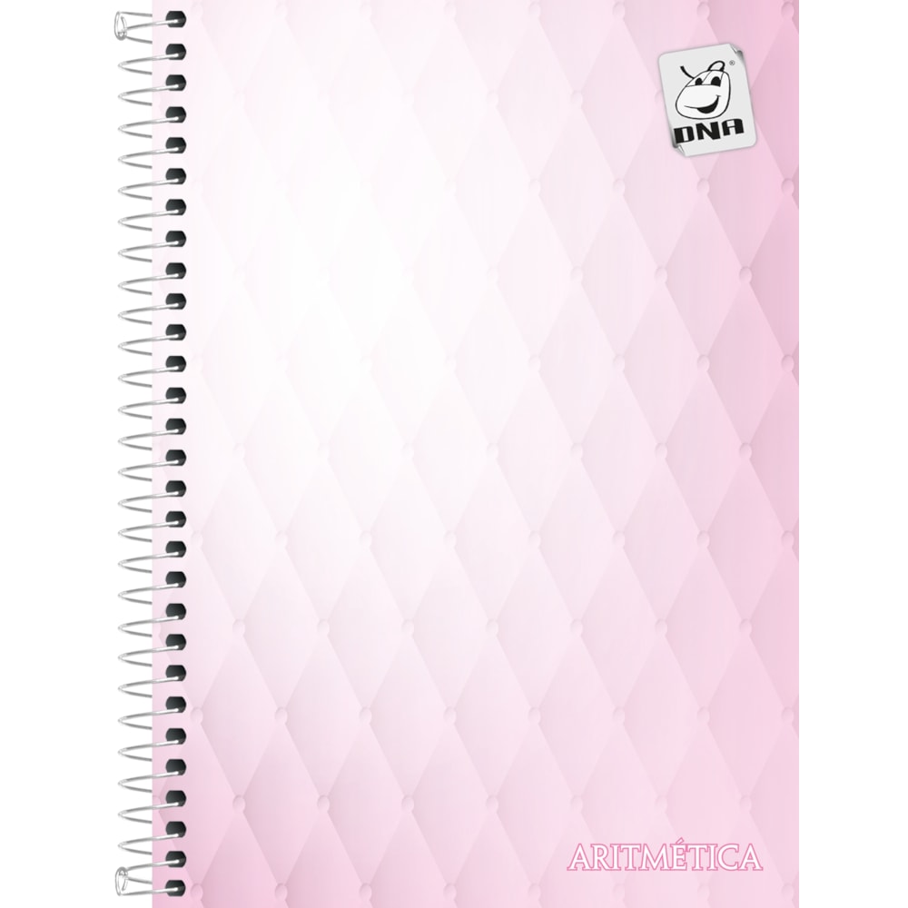 Caderno Capa Dura Aritmética 1/4 Espiral DNA 96 Folhas - Destro