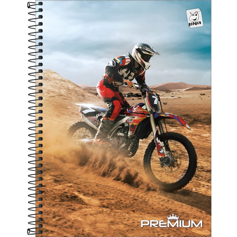 Caderno Capa Dura Universitário 10 Matérias DNA Premium 200 Folhas - Destro