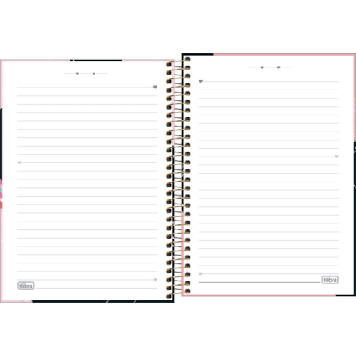 Caderno Capricho 1/4 Capa Dura Tilibra Espiral 80 Folhas - Destro