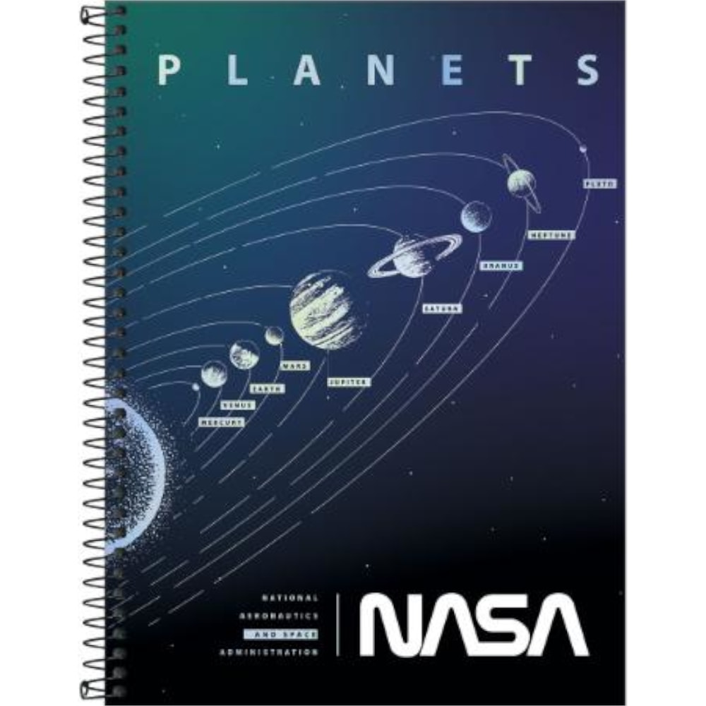 Caderno Tilibra Espiral Capa Dura Universitário 1 Matéria Nasa 80 FLS - Destro