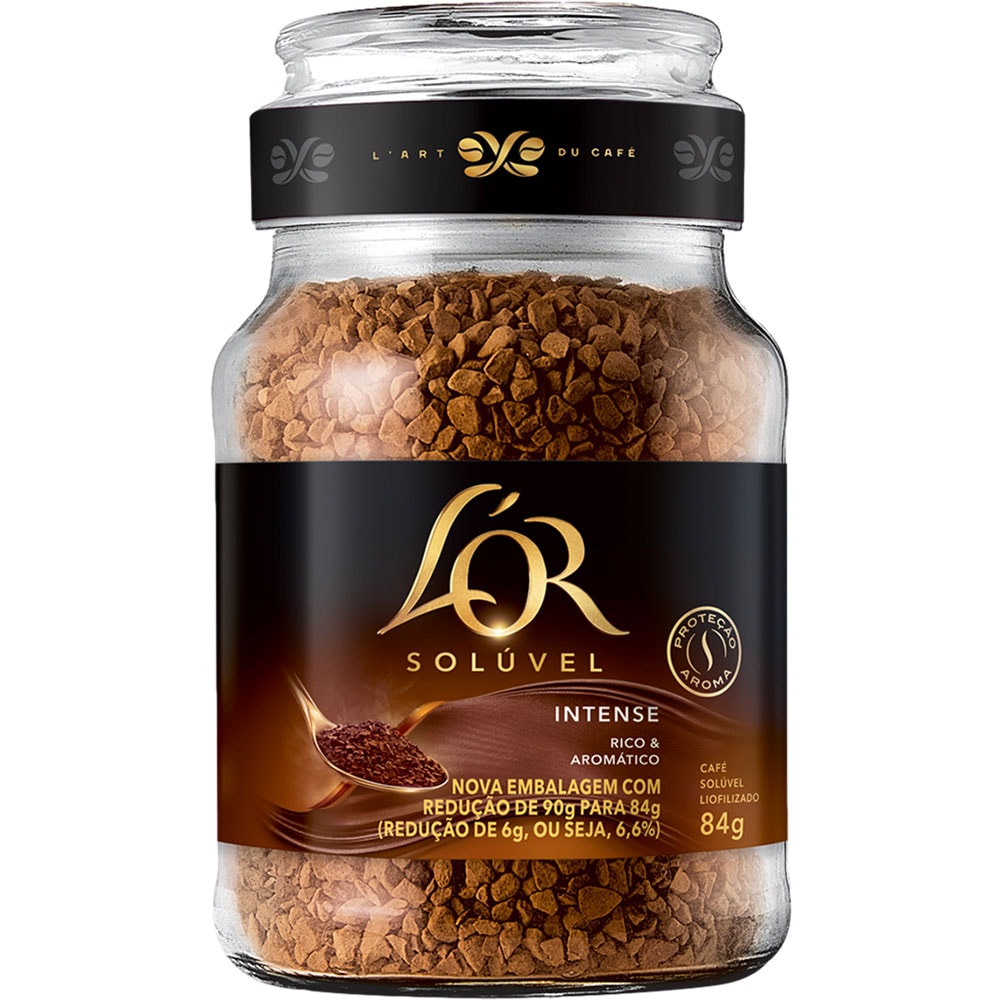 Café Lor Solúvel Intense Frasco 84g - Destro