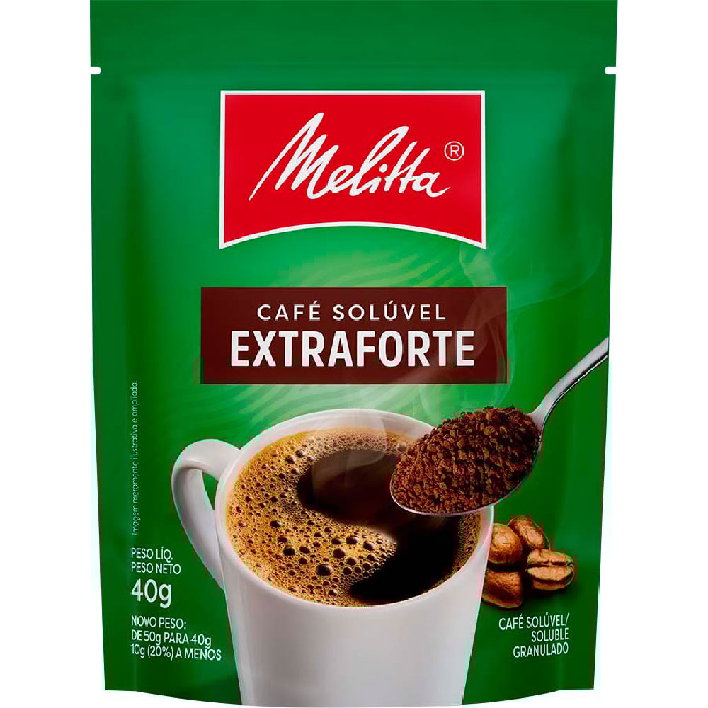 Café Solúvel Melitta Extra Forte Sachet 40g - Destro