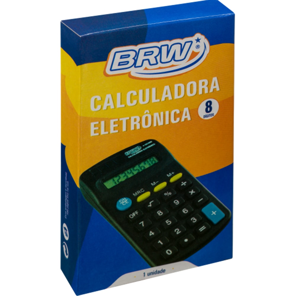 Calculadora BRW De Bolso 8 Dígitos CC1000 - Destro
