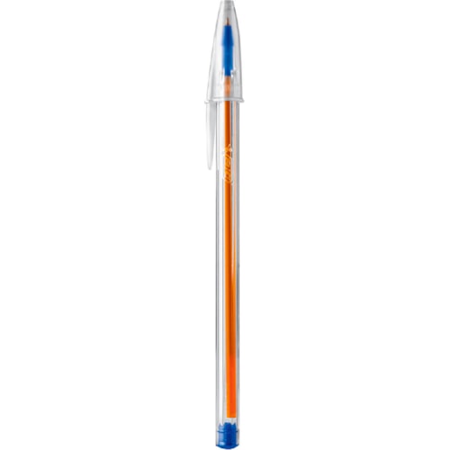 Caneta Bic Cristal Esferográfica Azul Ponta Fina 50 Unidades - Destro