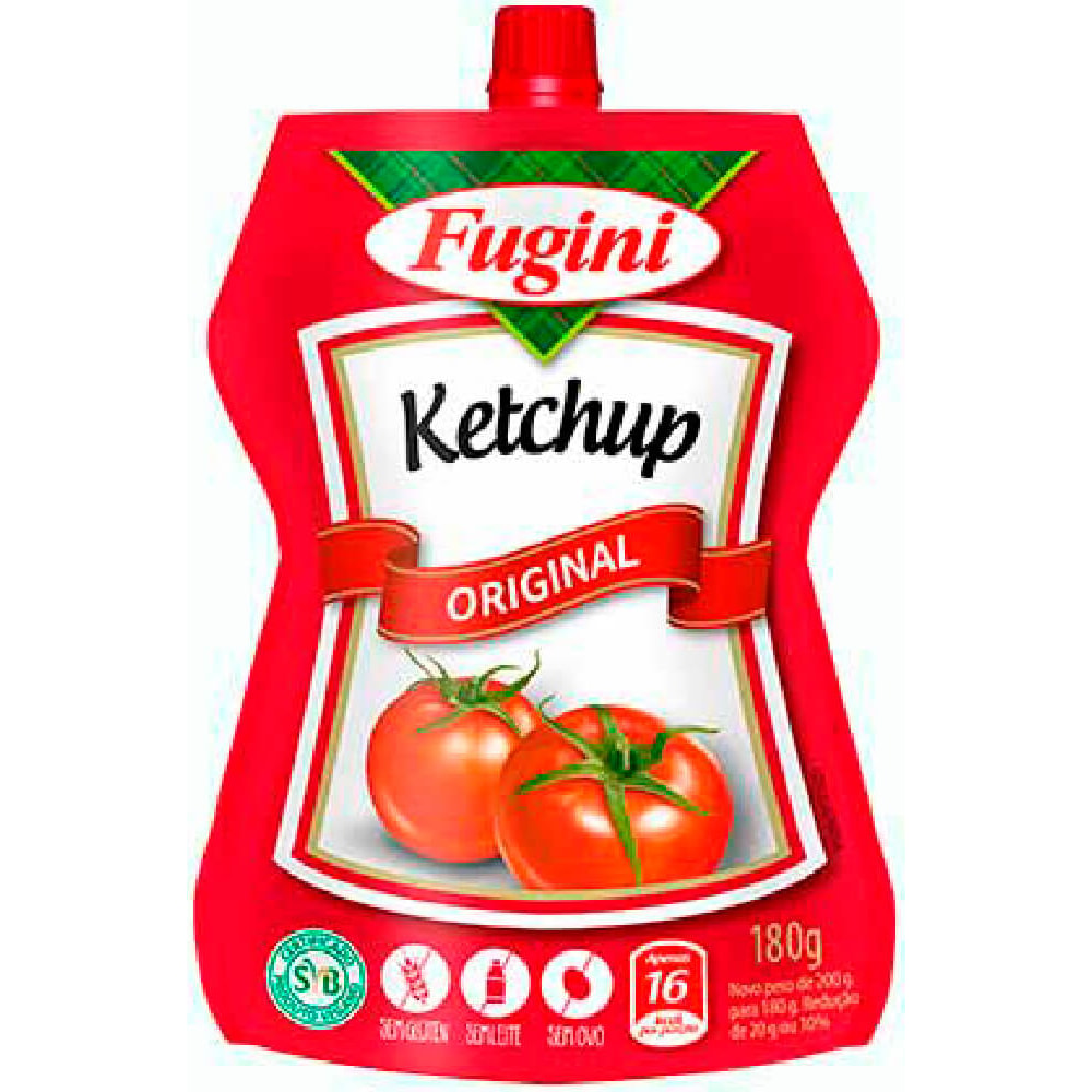 Catchup Fugini Tradicional Com Bico 180g - Destro
