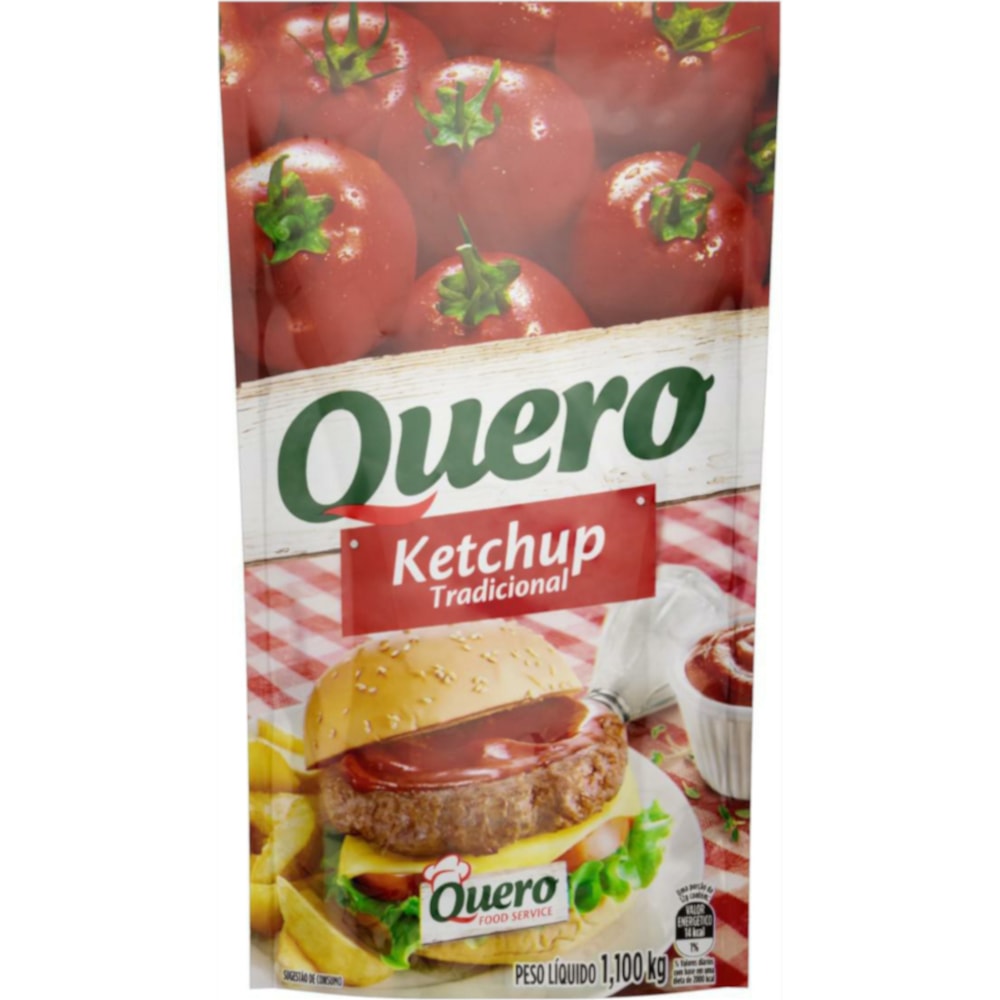 Catchup Quero Tradicional Sachet 1,1Kg - Destro