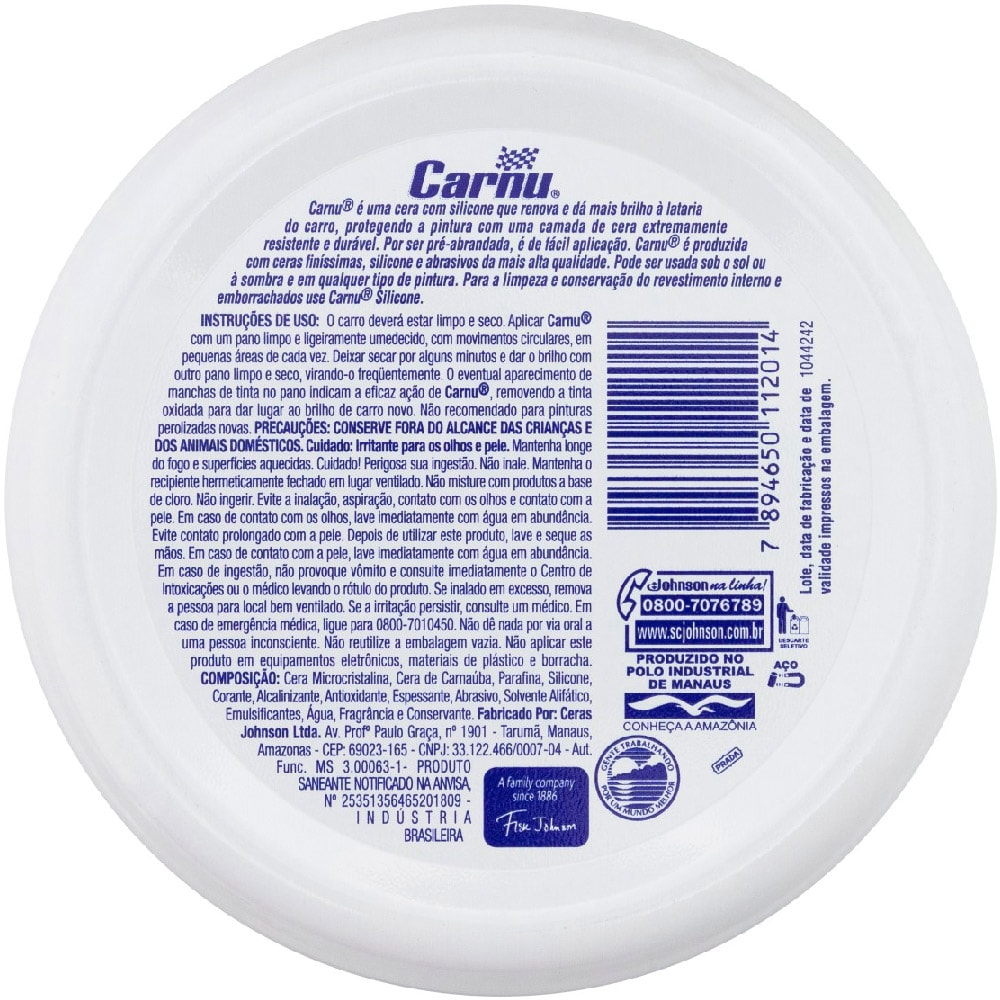 Cera em Pasta com Silicone Carnu Lata 200g - Destro