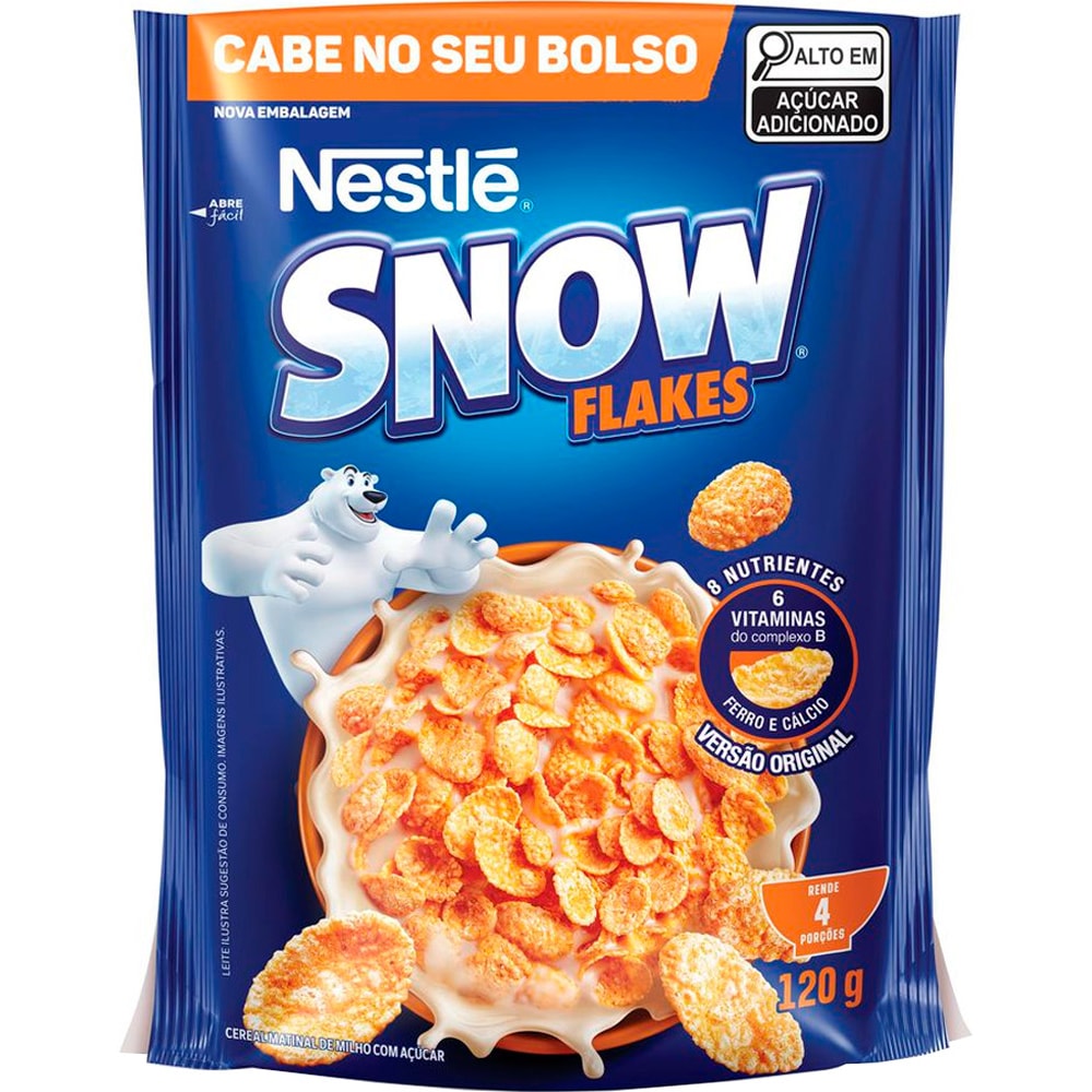 Cereal Matinal Snow Flakes Nestlé Sachê 120g - Destro