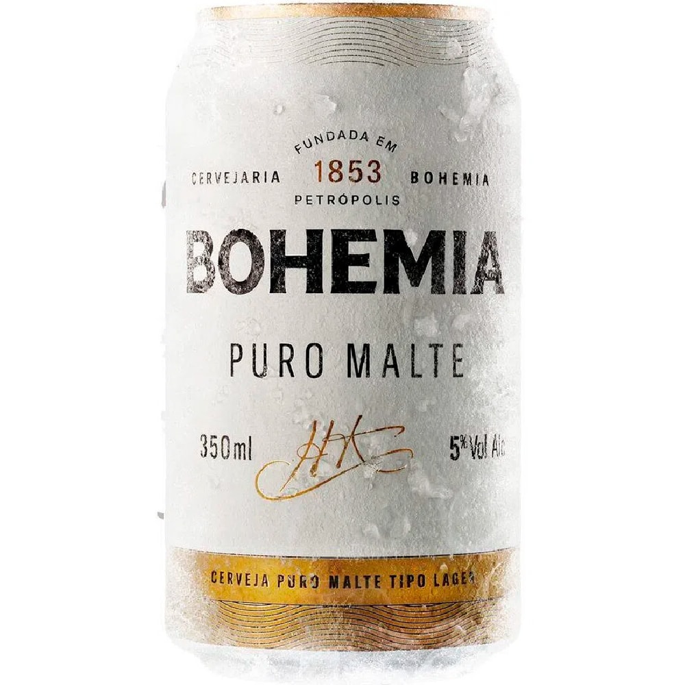 Cerveja Bohemia Puro Malte Lata 350ml - Destro