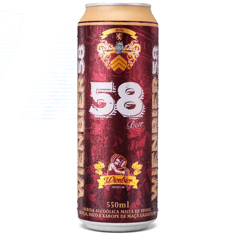 Cerveja com Vinho 58 Wienbier Lata 550ml - Destro