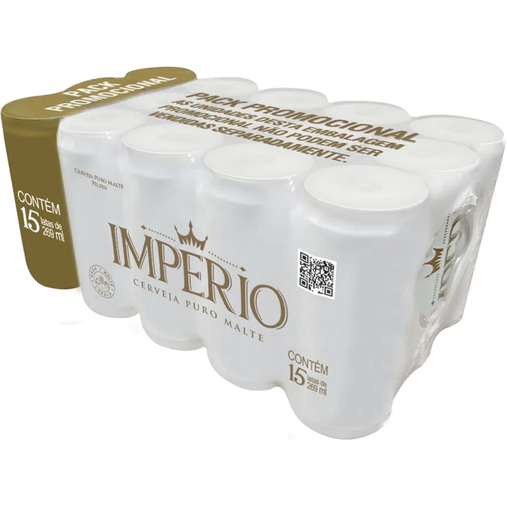 Cerveja Imperio Puro Malte Lata 15Un 269ml - Destro