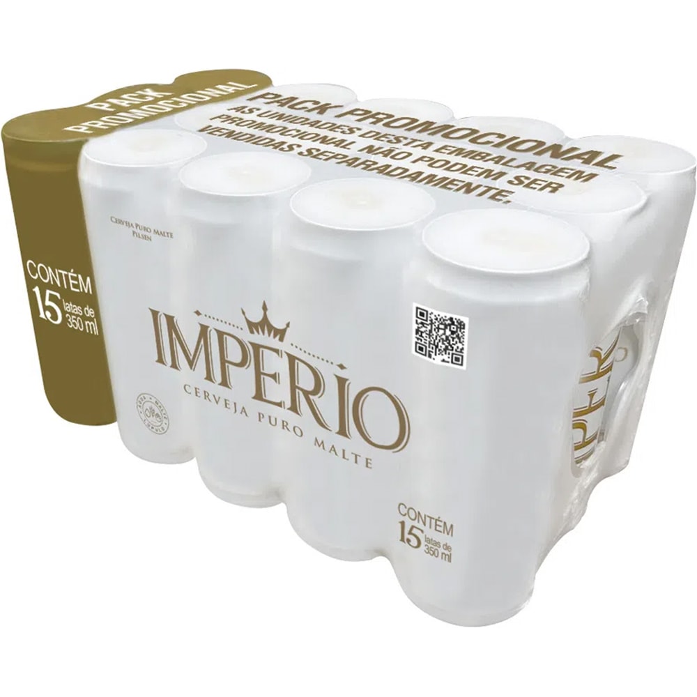 Cerveja Imperio Puro Malte Lata 350ml 15Un - Destro