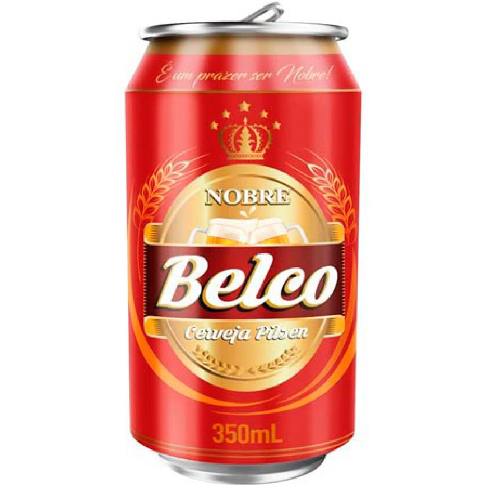 Cerveja Pilsen Nobre Belco Lata 350ml - Destro