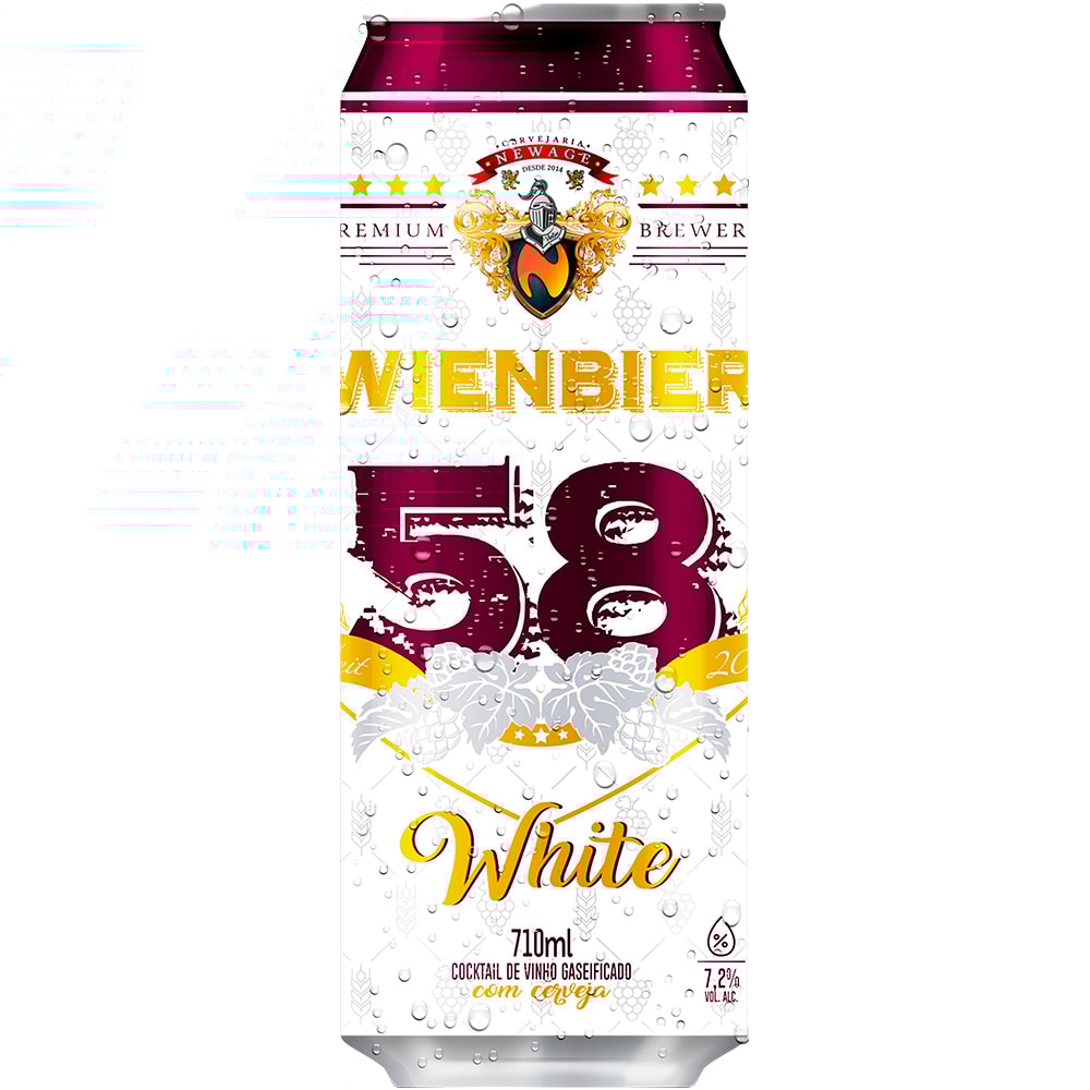 Cerveja Wienbier com Vinho 58 White Lata 710ml - Destro