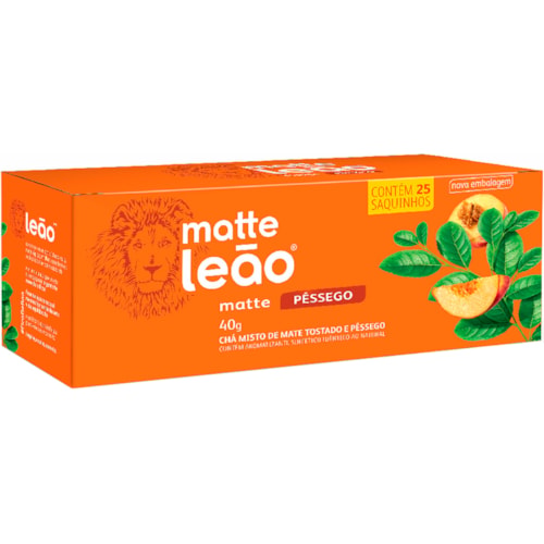 Chá Matte Leão Pêssego 40g - Destro