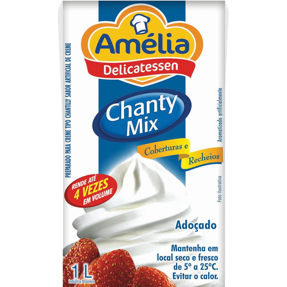 Chantilly Amélia Chanty Mix Tradicional 1L - Destro