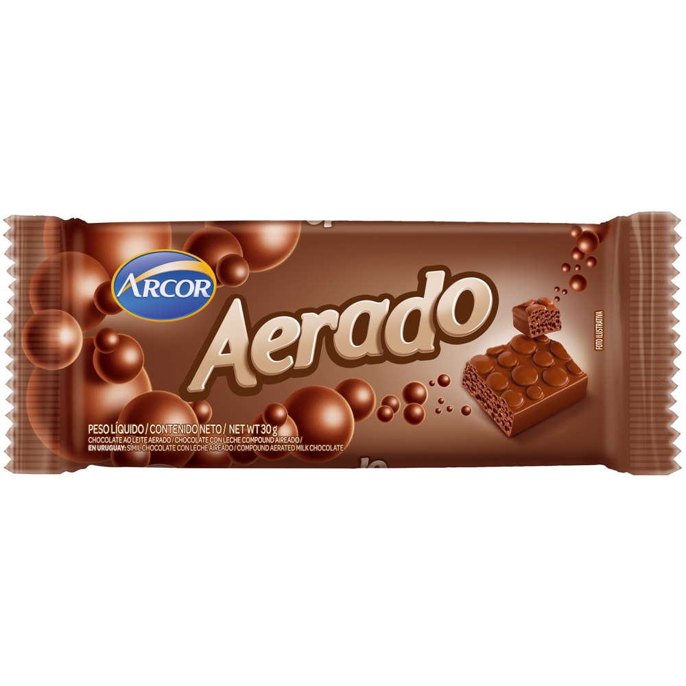 Chocolate Ao Leite Arcor Chokko Aerado 30g - Destro