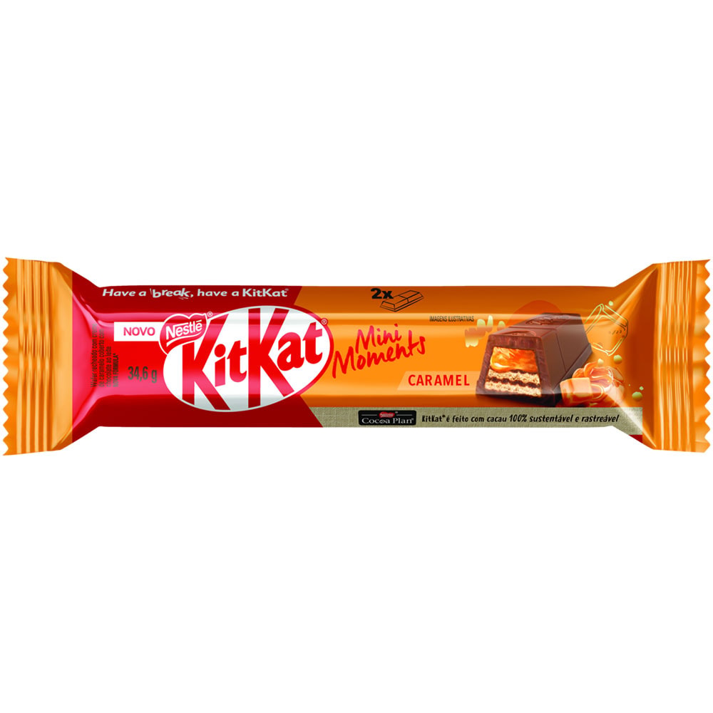 Chocolate Kit Kat Mini Moments Caramel 34,6g - Destro
