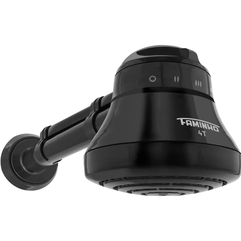 Chuveiro Elétrico Fame Faminho Ducha Black 4t 220v Destro